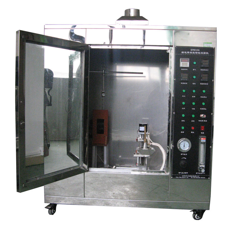 Conveyor Vertical Fire Testing Machine / Flammability Test Chamber ISO340