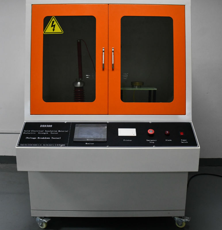 50KV IEC 60243 ASTM D149 Voltage Breakdown Tester , Solid Isulation ...