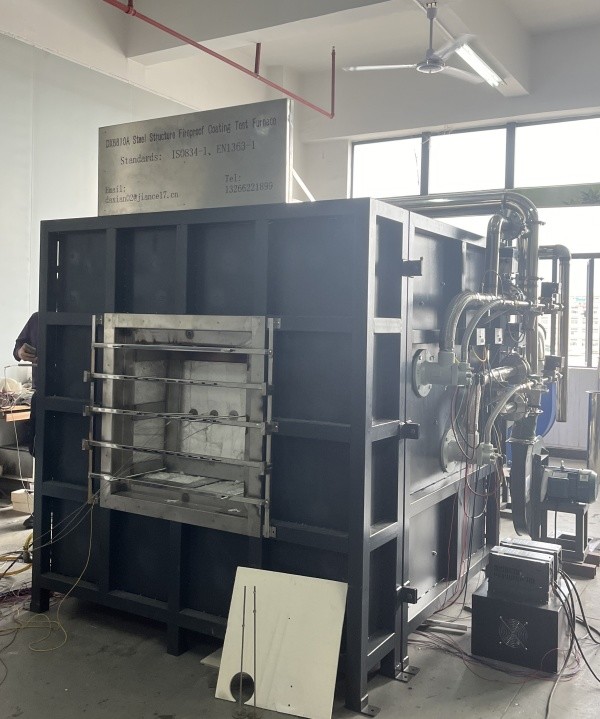 Steel Structure Fireproof Coating Testing Furnace For Fire Resistance ...