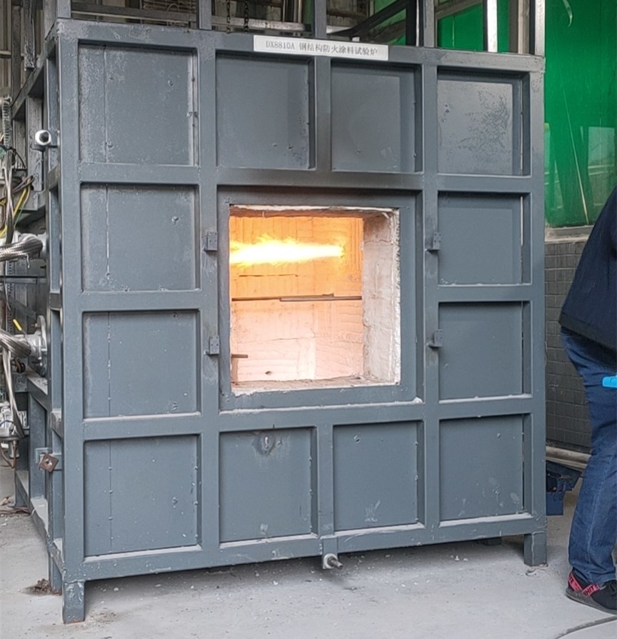 ISO834-1 Fireproof Glass Steel Structure Fireproof Coating Fire Testing ...