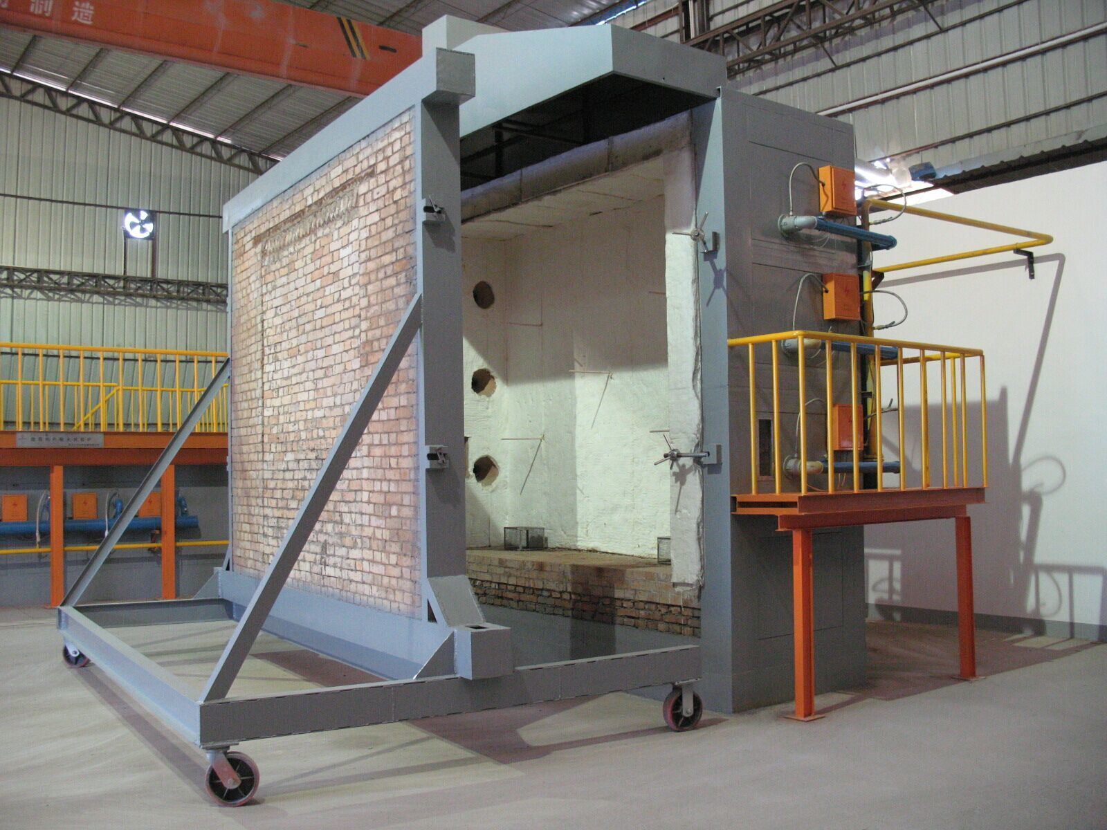 ISO834 Standard Construction Materials Vertical Fire Testing Furnace ...
