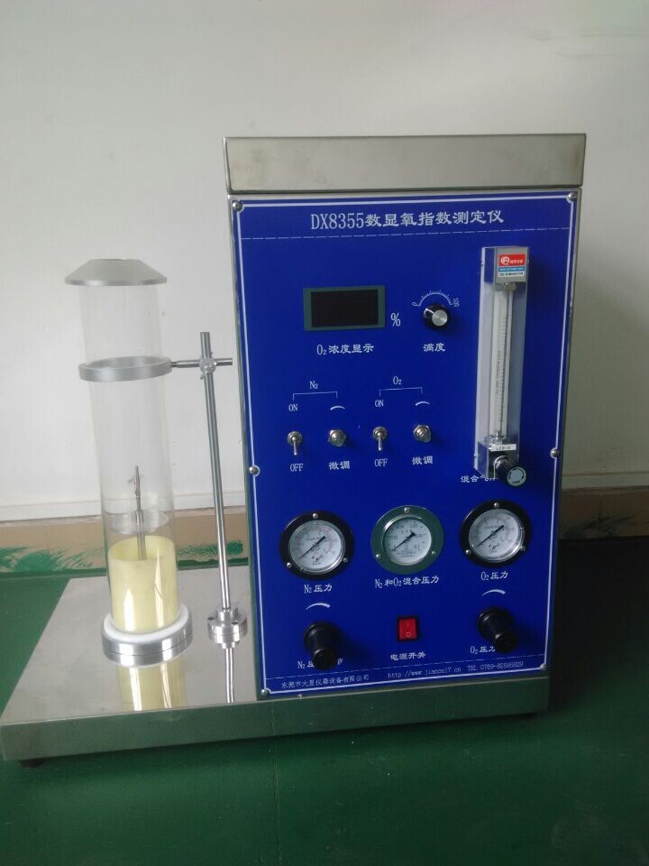 ASTM D2863 Oxygen Index Tester , OI Testing Machine For ISO4589 Standard