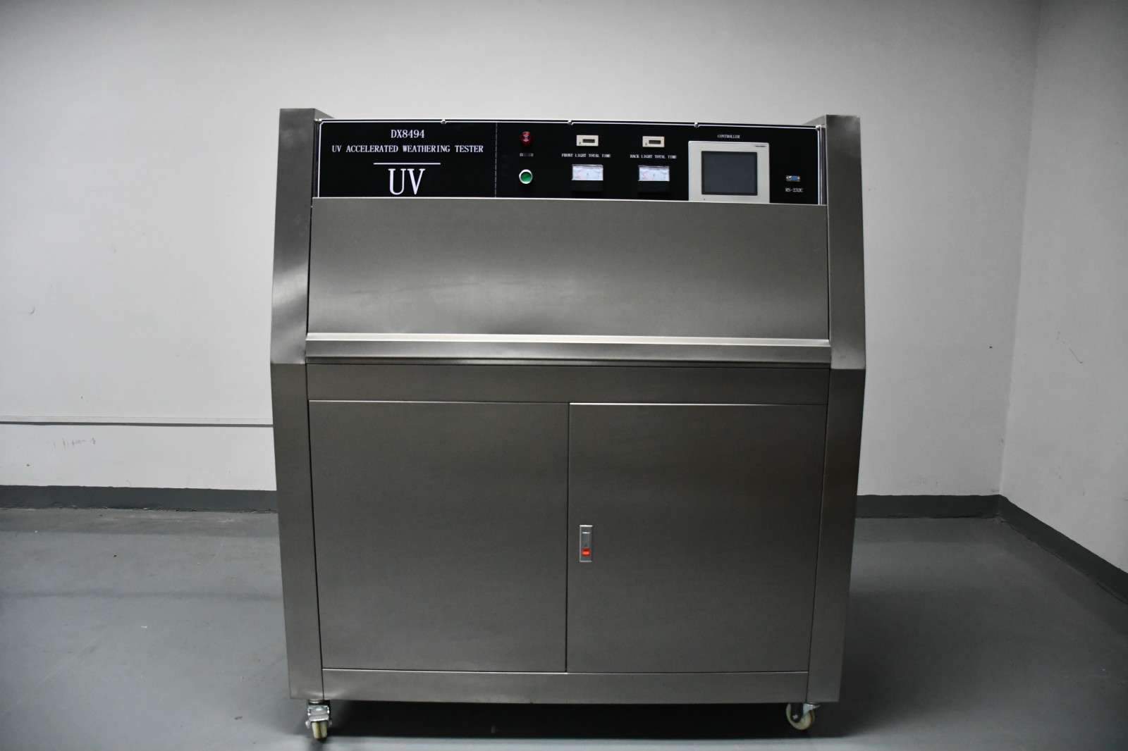 Fluorescent Ultraviolet UV Exposure Of Photodegradable Plastics Testing ...